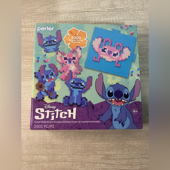 Disney | Toys | Perler Disney Stitch Fused Bead Kit 203 Beads Ages 6 ...